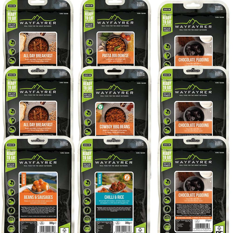 Wayfayrer Camping Meals and Backpacking Food