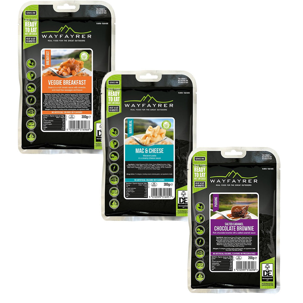 Wayfayrer DofE Expedition Food Ration Pack (Vegetarian) - Bronze