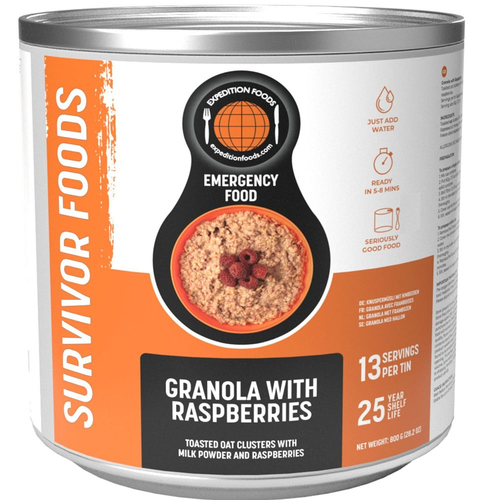 Expedition Foods Granola with Raspberries Survivor Food