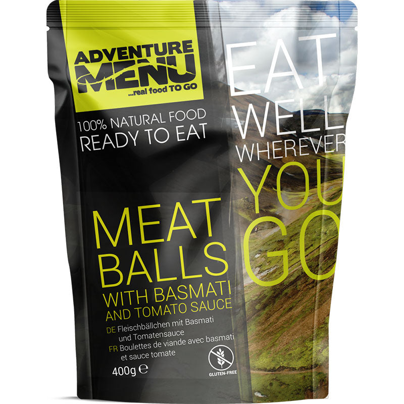 Adventure Menu Meatballs with Basmati & Tomato Sauce