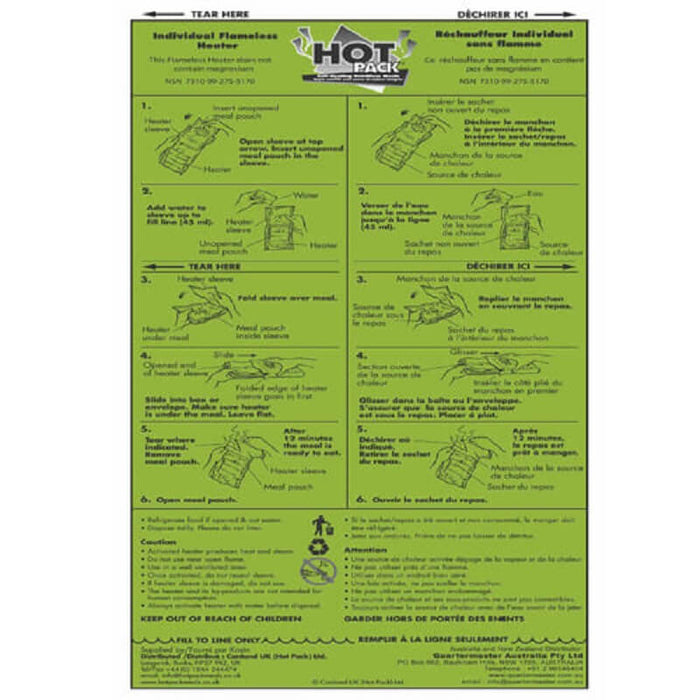 Flameless Ration Heater Pack | Base Camp Food